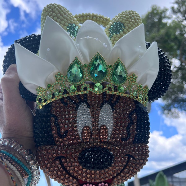 Disney Inspired Mickey Minnie Large Bling Patch - Etsy