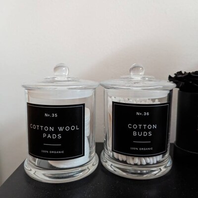 Amber Glass Apothecary Jar Reed Diffuser With White Grey or - Etsy