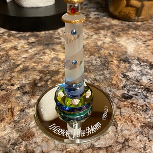 Handmade Glass Lighthouse - Etsy