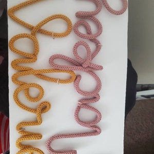 Printable Letter Templates for Knitted Wire Tricotin - Etsy