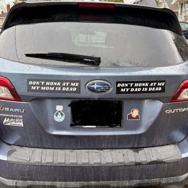 Wizard Bumper Sticker Funny, Cute Car Sticker Decals, Cursed Bumper ...