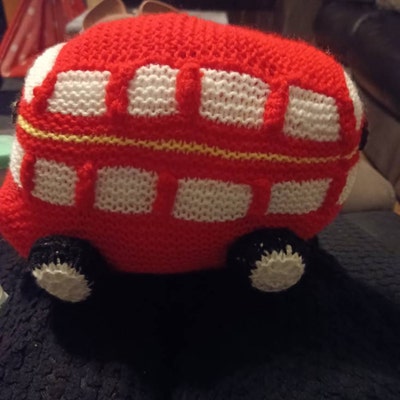 London Bus Toy Knitting Pattern - Etsy