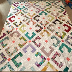 Ophelia PDF Digital Quilt Pattern by Pieced Just Sew, Jelly Roll or Fat ...