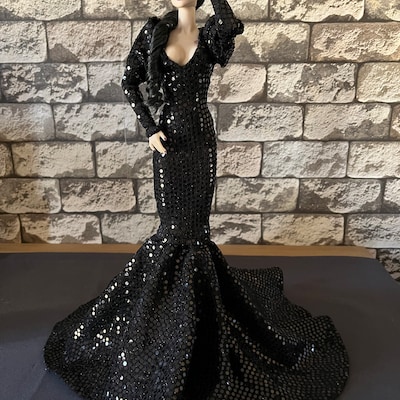 Shiny Silver Dress for Fashion Royalty Dolls integrity Doll - Etsy