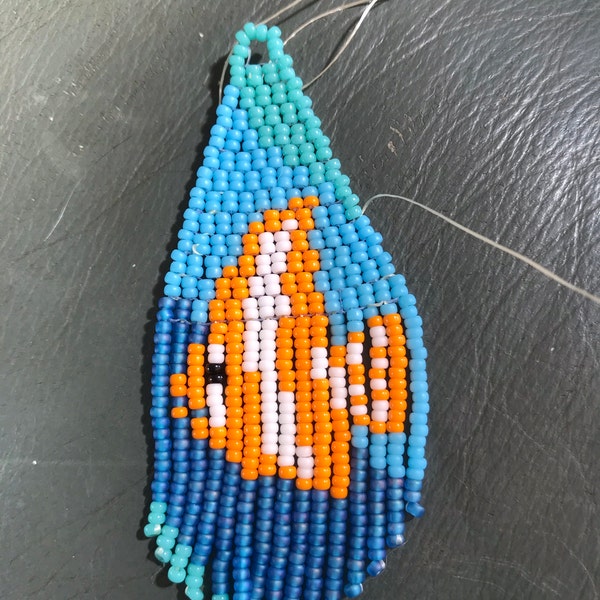 Tropical Fish Brick Stitch Pattern for Fringe Beaded Earrings ...