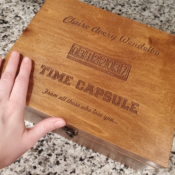 Time Capsule, Baby Time Capsule Box, Personalized Baby Memory Box ...