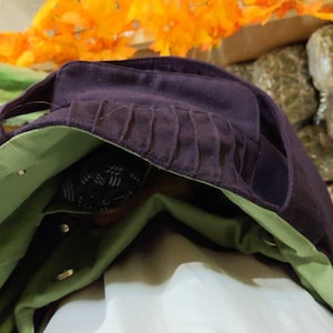 Deep Purple Canvas Tote Bag, Messenger Bag for Women, Travel Cross Body ...