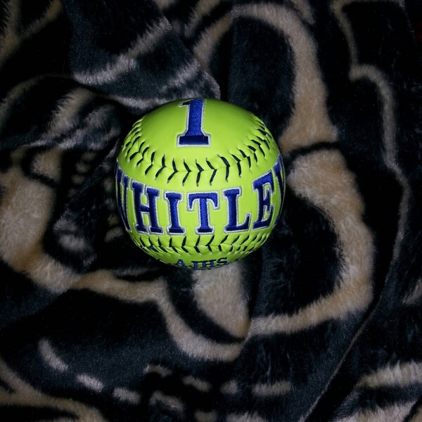 Personalized Softball/baseball With Extra Info - Etsy