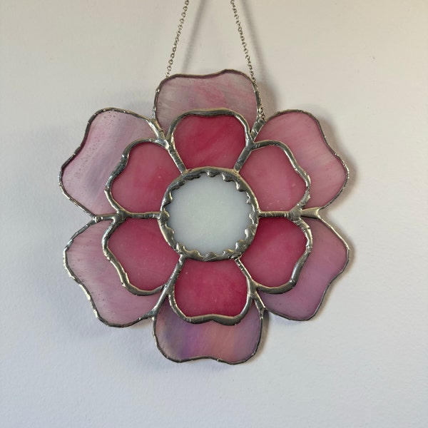Wavy Flower Stained Glass Pattern: Suncatcher Design (PDF) - Etsy