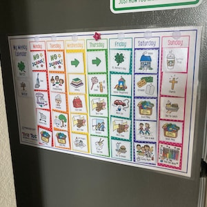 First, Next, Then Transition Board includes 72 Routine and Activity ...