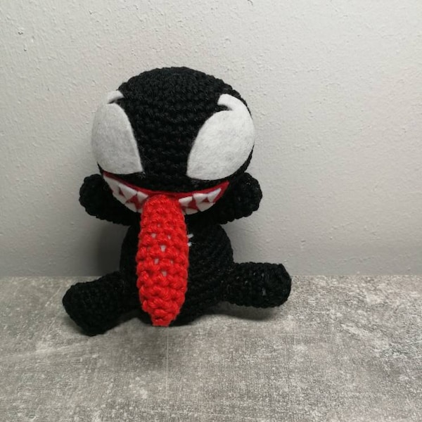 Venom Spider Chibi Amigurumi Crochet Pattern Tutorial Kawaii Toy Plush ...