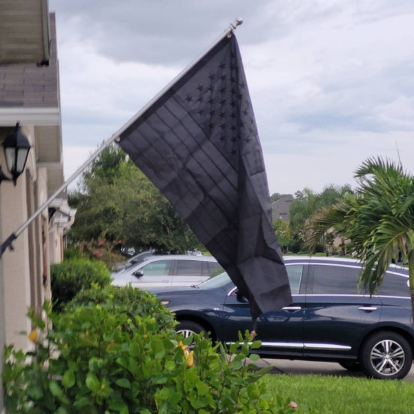 Embroidered All Black American Flag - 3x5 Ft - Tactical USA Flag - Etsy