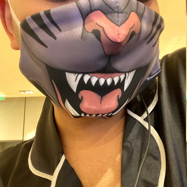 Fun Panther Face Mask/ Face Guard - Etsy