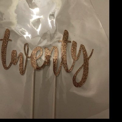 Twenty Four Cake Topper, Twenty Five Cake Topper, Twenty Six Cake ...