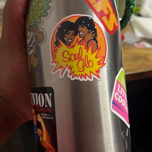 Funny Emotional Support Iced Coffee Sticker Vinyl Sticker Laptop ...