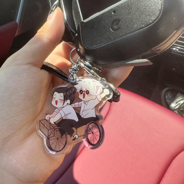 BSD Dazai, Chuuya Keychain - Etsy