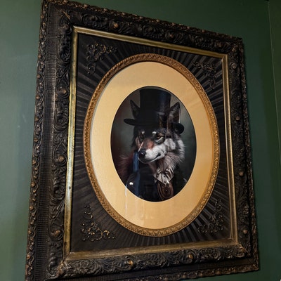 A Murder of Crows Gothic Painting Crow Wall Decor, Victorian Gentlemen ...