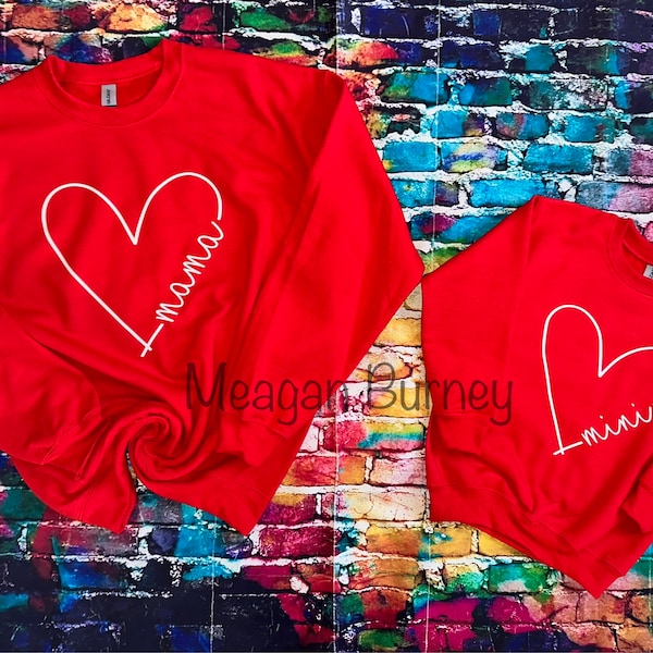 Mama Mini SVG - Heart Mama Mini SVG - Mama Mini Cut File for Cricut or ...