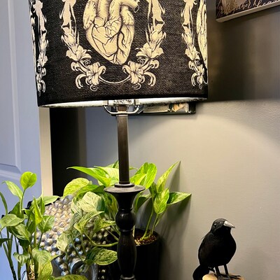 Victorian Gothic Bat Lamp Shade, Gothic Home Decor 25cm Light Shade - Etsy