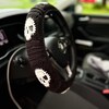 Black Glow-in-the-dark Skull Steering Wheel Cover custom Colors Upon ...