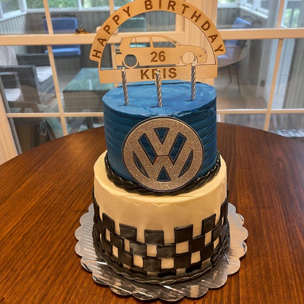 Birthday Cake Topper| WRX STI Cake Topper | Personalized Cake Topper ...