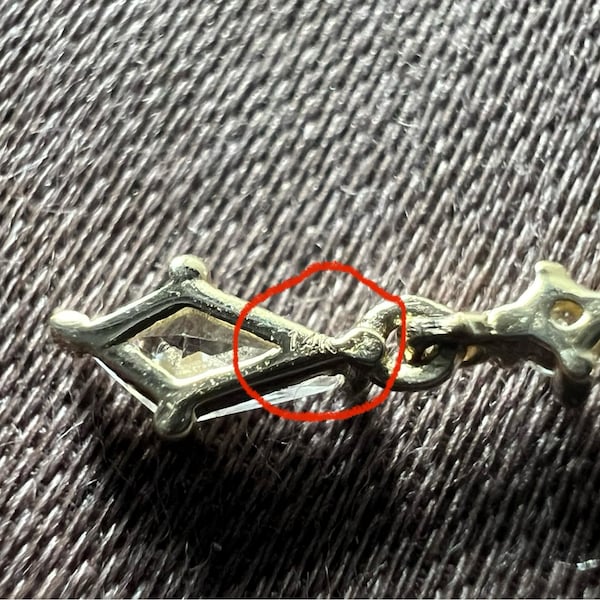 14k Solid Gold Dangle Chain Kite Shape Stud Earring Helix Conch Moving ...