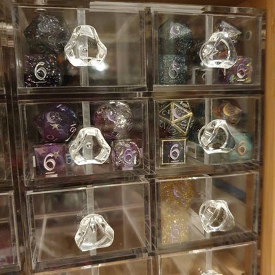 Wooden Case Chest for Collectible Fantasy Coin Dice Counter Card Games ...