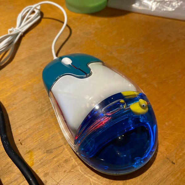 Y2K Aqua Style Mouse (USB) With Duck Floater - Etsy