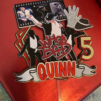 King of Pop Cake Topper MJ Cake Topper Michael Jackson Cake Topper Who ...