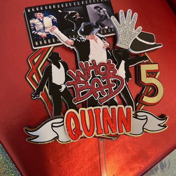 King of Pop Cake Topper | MJ Cake Topper | Michael Jackson Cake Topper ...