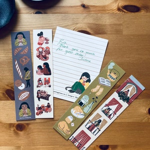 Cozy Bookmark Set Cozy Bookmarks, Cozy Stationery, Book Lovers Gifts ...
