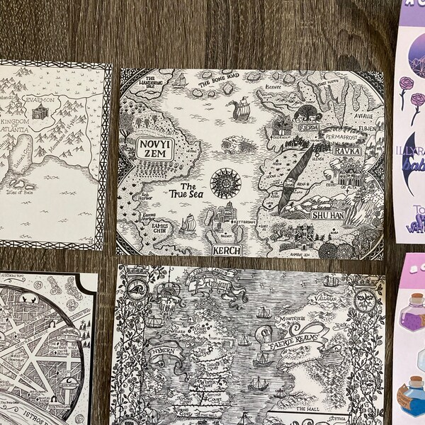 Shadow and Bone Map Print | Hand Drawn Art Print - Etsy