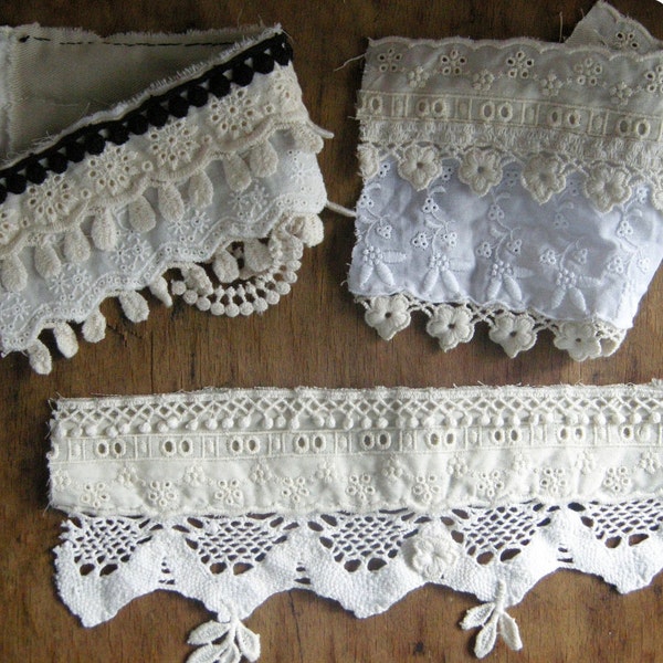 Cotton Lace Trim, White Insertion Lace - Etsy