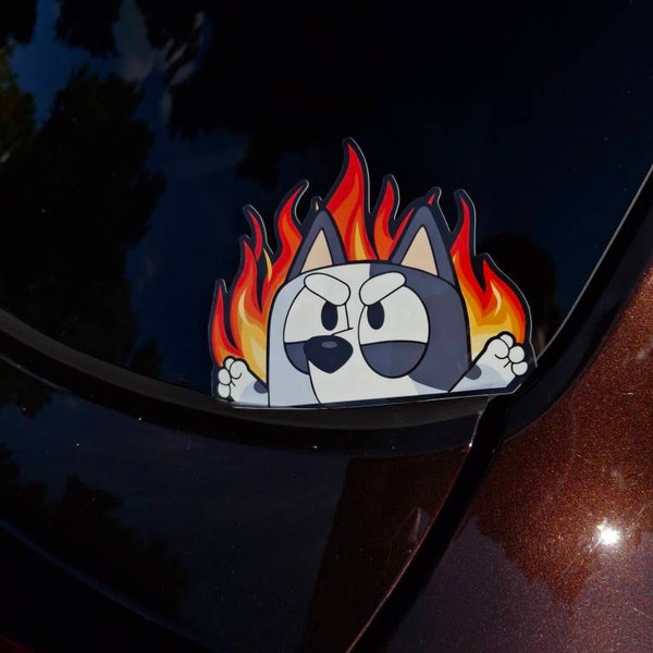 Blue Muffin No Sleep Push Car Sticker Blue Car Decal Funny Car Decal ...