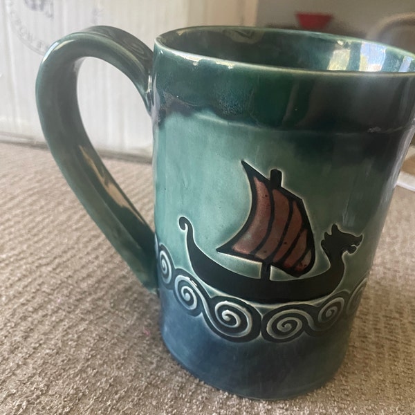 Ancient Tree of Life Under Swallow Migration Coffee Mug, Handmade ...