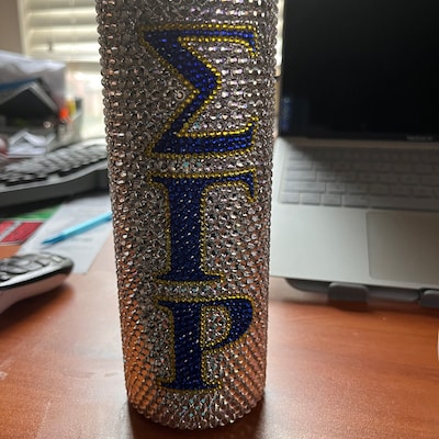 Delta Sigma Theta Bling Tumbler W/ Elephant on the Back. - Etsy