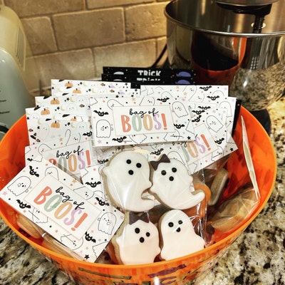 Happy Halloween Treat Bag Toppers/ Cookie Treat Bag Toppers/ Printable ...