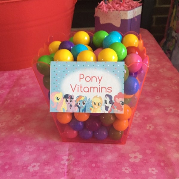 INSTANT DOWNLOAD - EDITABLE My Little Pony Food Tent - Etsy Canada