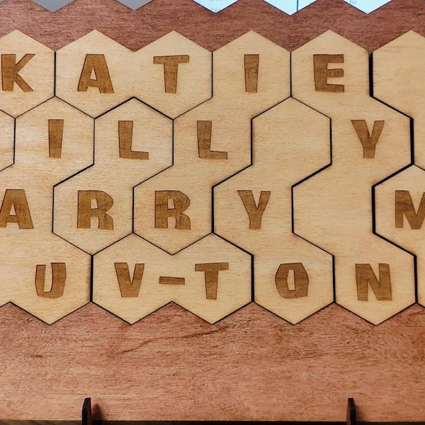 Survivor Inspired Word Puzzle: Customizable Maple Wood Challenge - Etsy