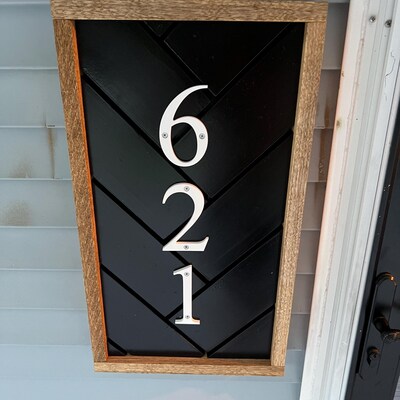 8 Inch Traditional & Wider, House Numbers Letters - Etsy