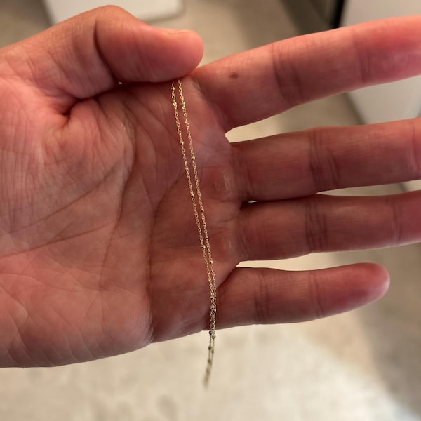 14k Real Gold Rope Chain Bracelet, Real 14K Gold, Unisex Gold Bracelet ...