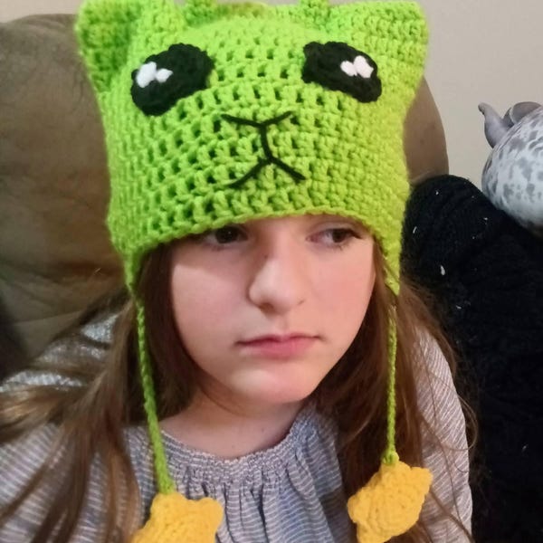 Alien Cat Crochet Hat; Gnarp Gnap Zeep Glorp - Etsy