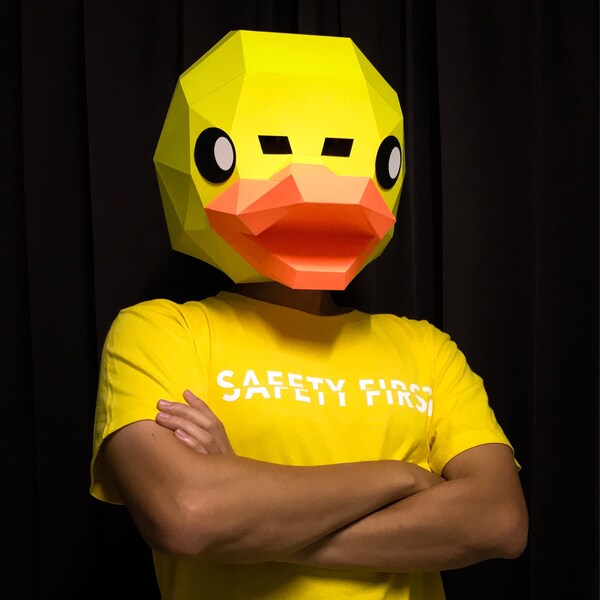 Rubber Duck Mask, Duck Costume , DIY Printable Halloween Mask, Instant ...