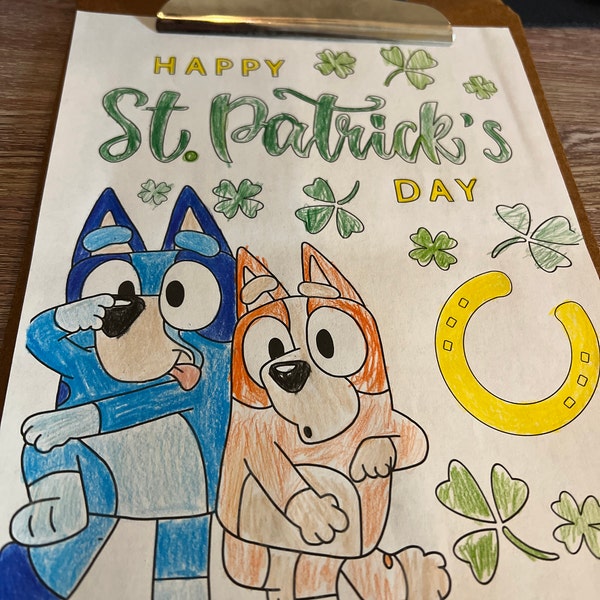 Bluey Bingo Birthday Pack - 4 Pack Digital Download - Coloring Pages to ...