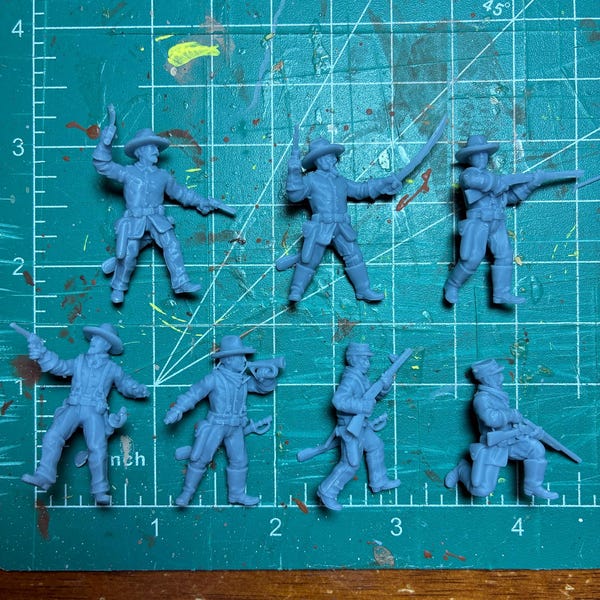 Napoleonic Austrian Hussars Skirmish Set A - UNPAINTED X3 28mm 1/56 ...