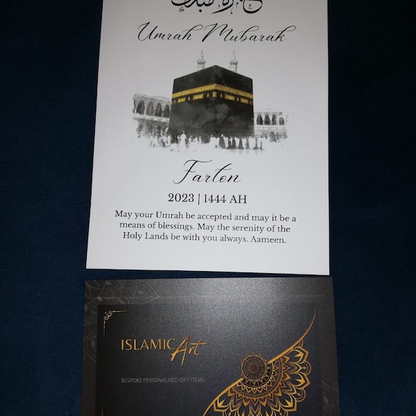 Luxury Foil | Umrah Mubarak | Hajj Gift| Umrah Gift | Custom Print ...