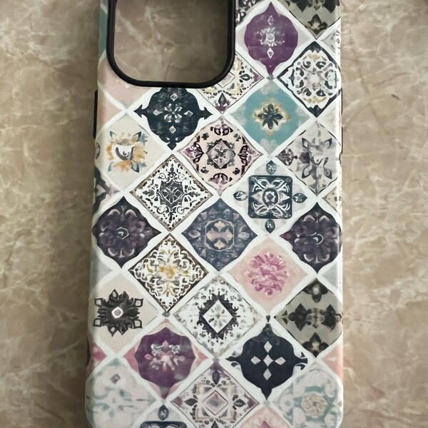 Mosaic Phone Case European Summer Colorful Collage iPhone 16 15 14 13 ...