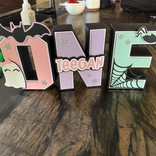 Spooky One 3D Letter, the Spooky One, Spooky One Decor, Spooky One Boy ...