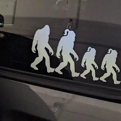Bigfoot Sasquatch Family Vinyl Decal - Etsy