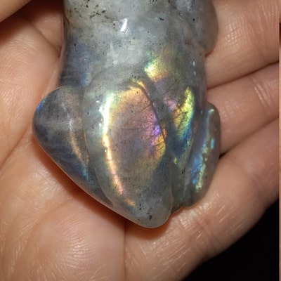 2inches,crystal Frog Statue, Hand Carved Gemstone Figurine, Home ...